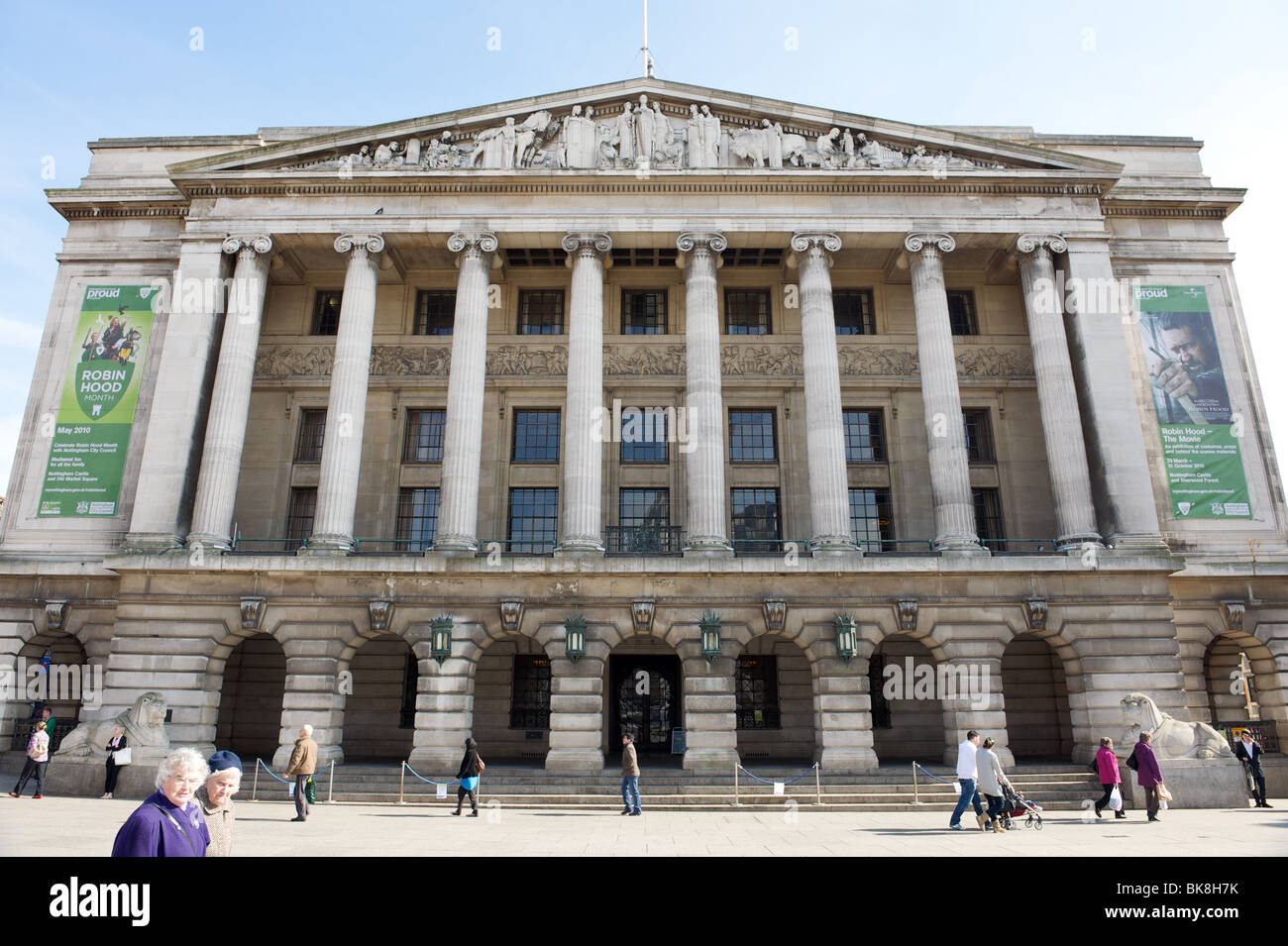 Nottingham town hall, Old Market Square, Nottingham, England Stock ...