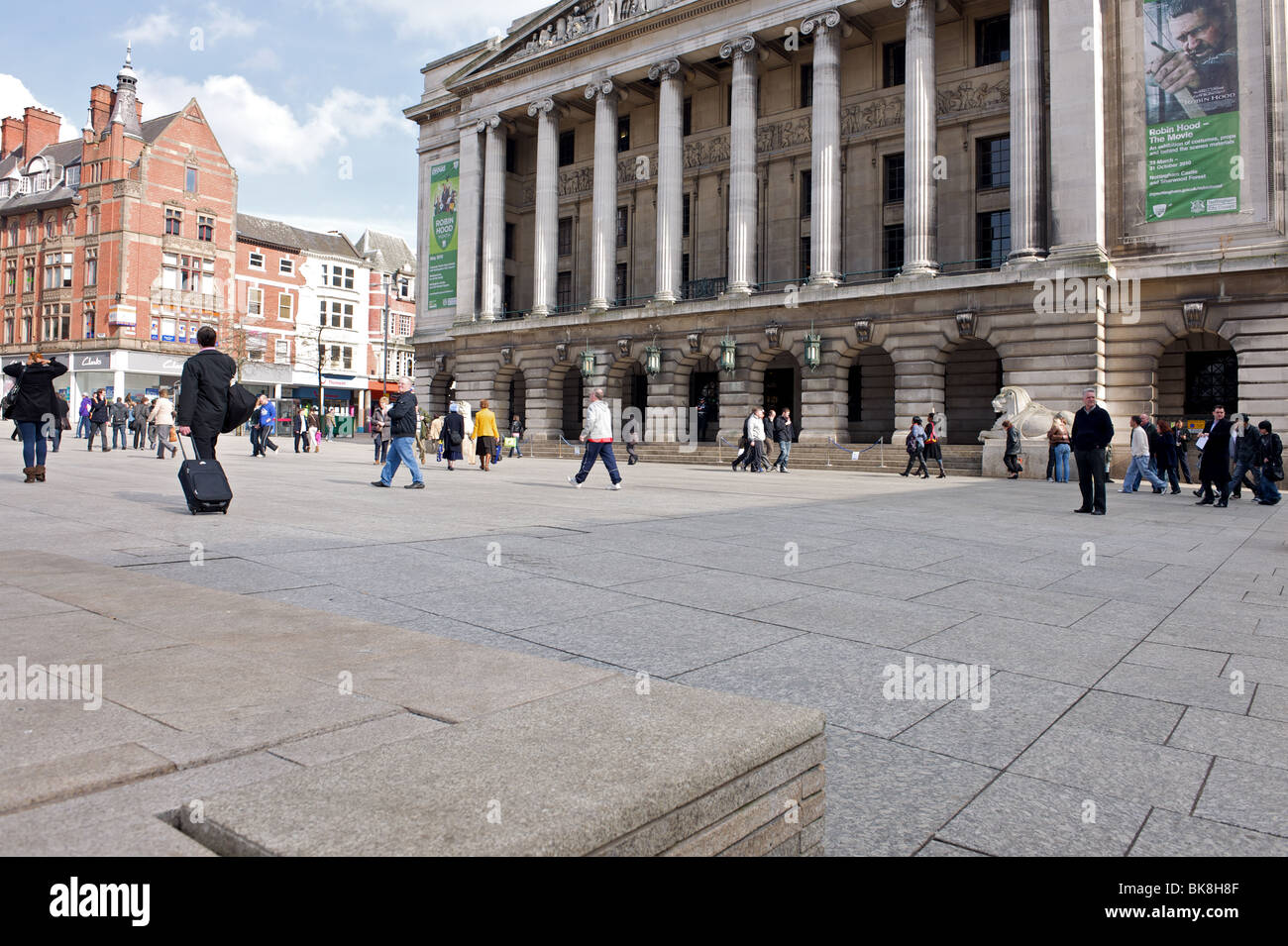 Nottingham town hall, Old Market Square, Nottingham, England Stock ...