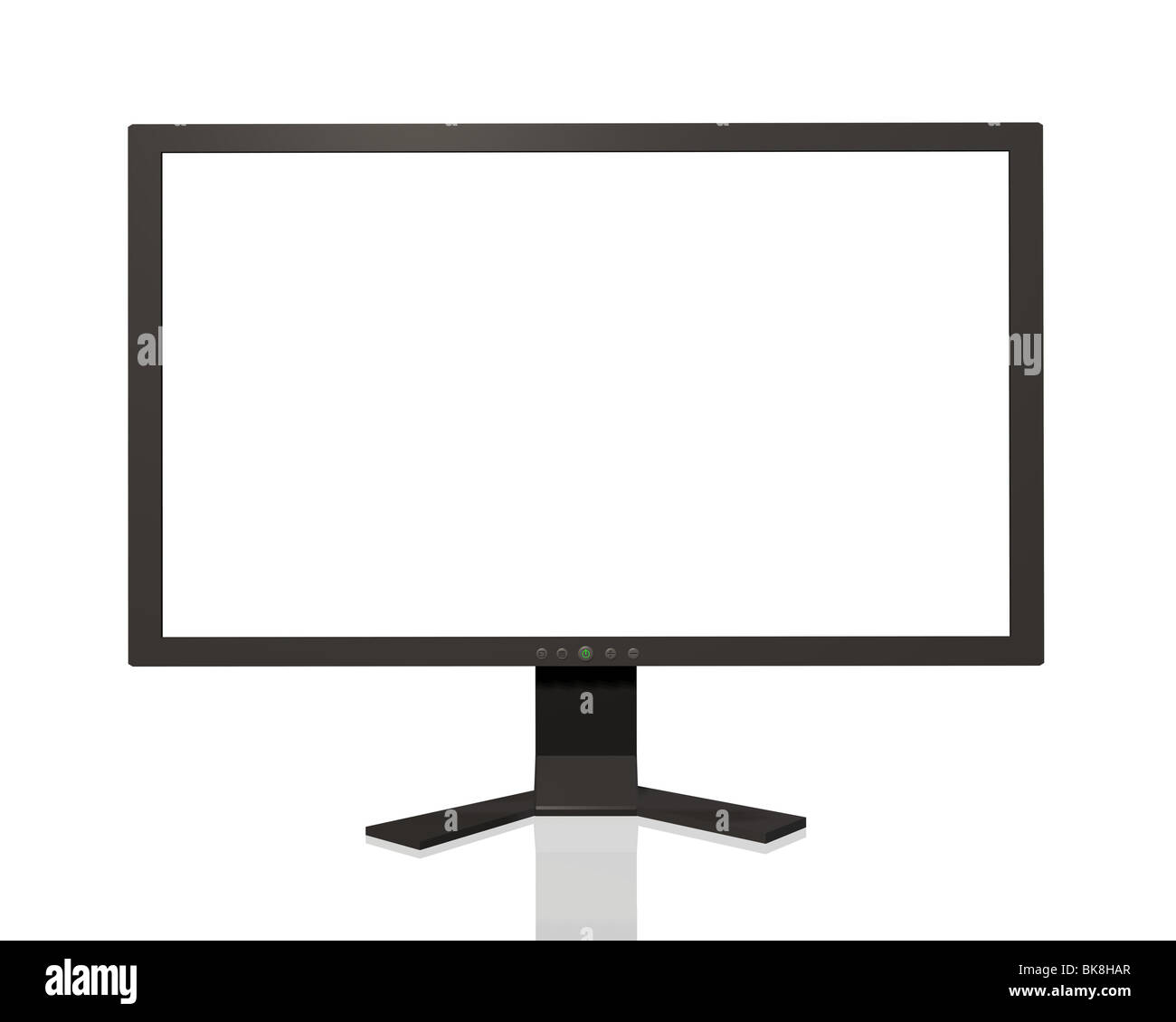 Image of a computer monitor isolated on a white background with ...