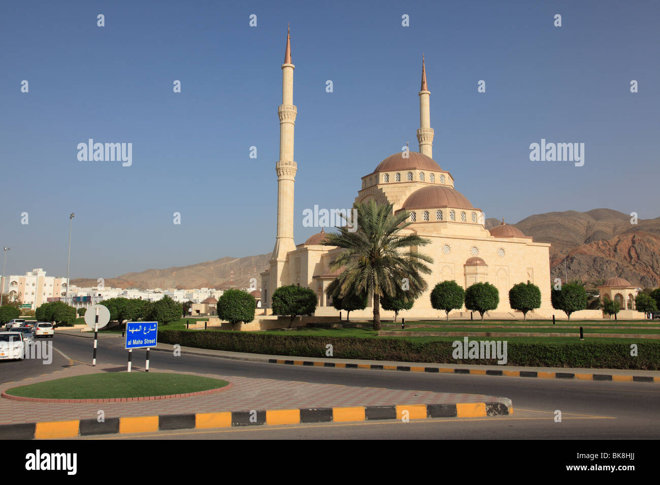 the only Turkish mosque at the city of Muscat, Sultanate of Oman. Photo ...