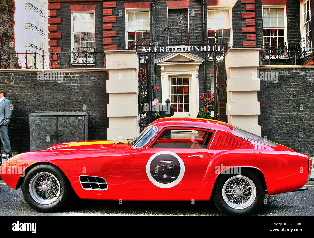 Ferrari tour de France outside Alfred Dunhill club in London Stock ...