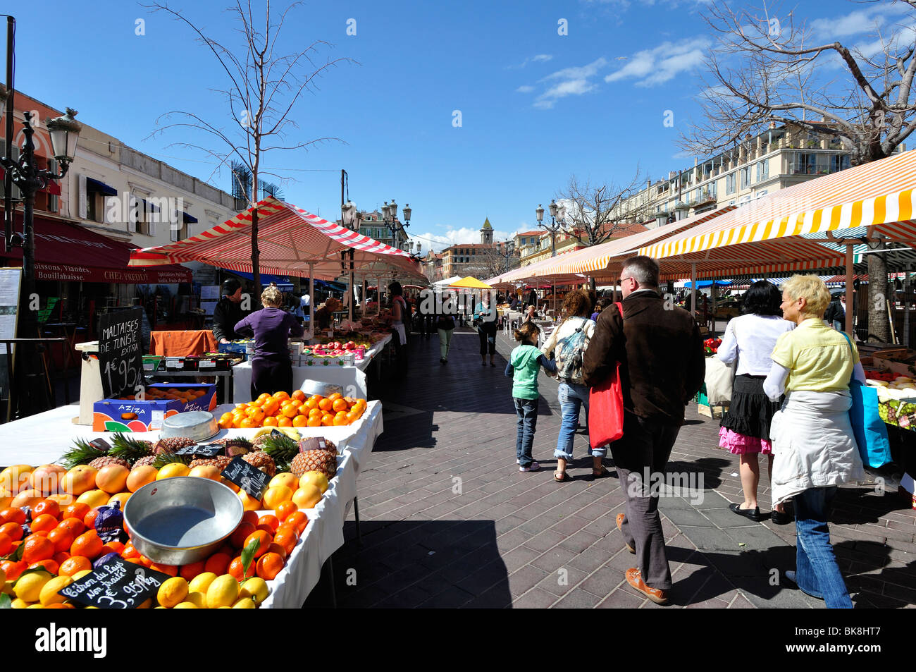 Market in Nice, French riviera Stock Photo - Alamy