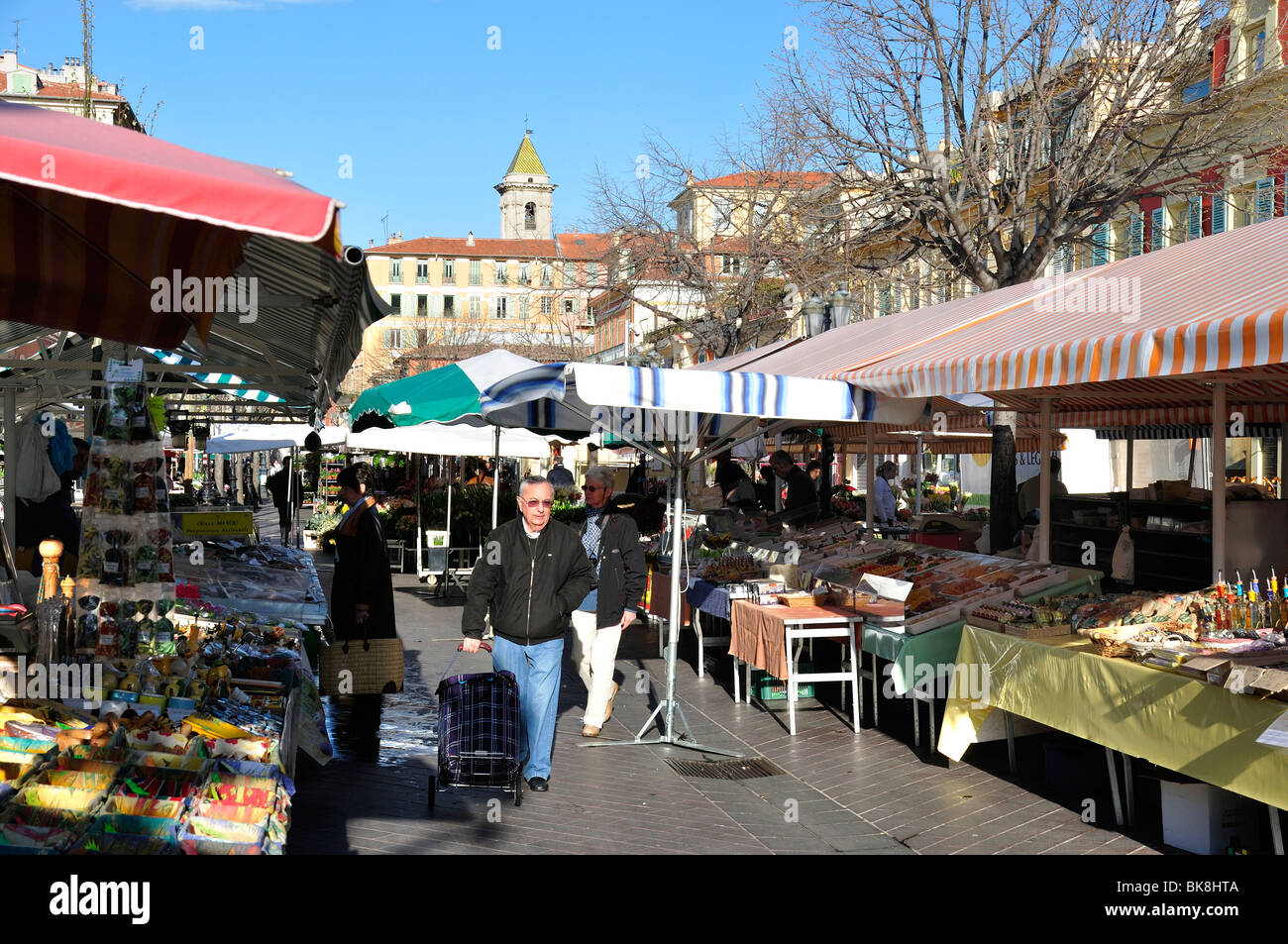 Market in Nice, French riviera Stock Photo - Alamy