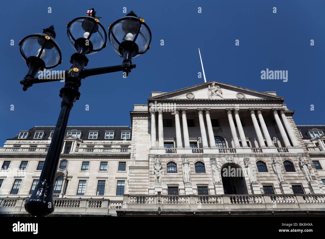 Bank of England on Threadneedle Street in the heart of London financial ...