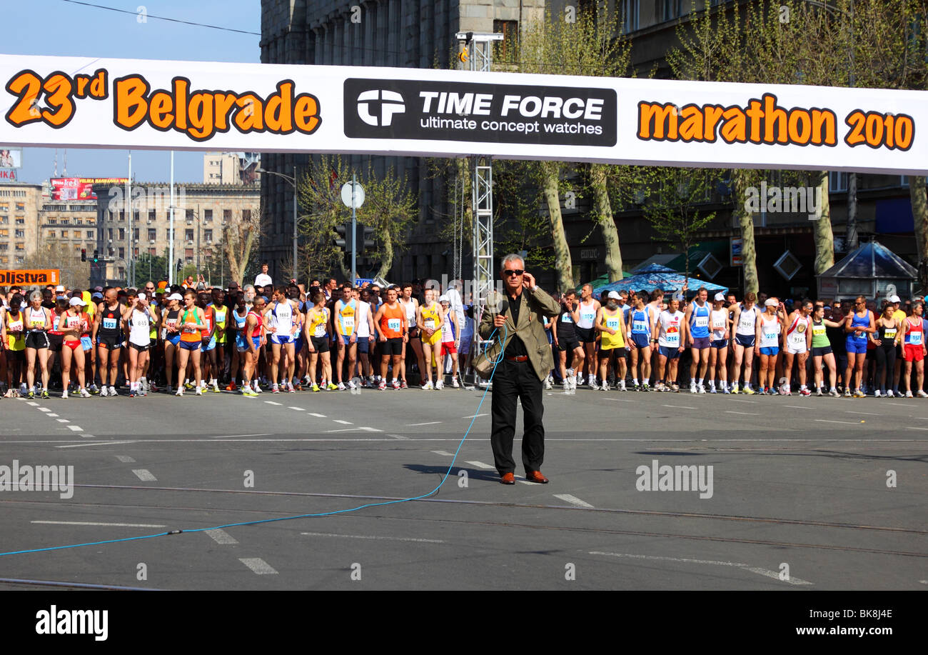 Marathon run 2010, Belgrade,Serbia Stock Photo - Alamy