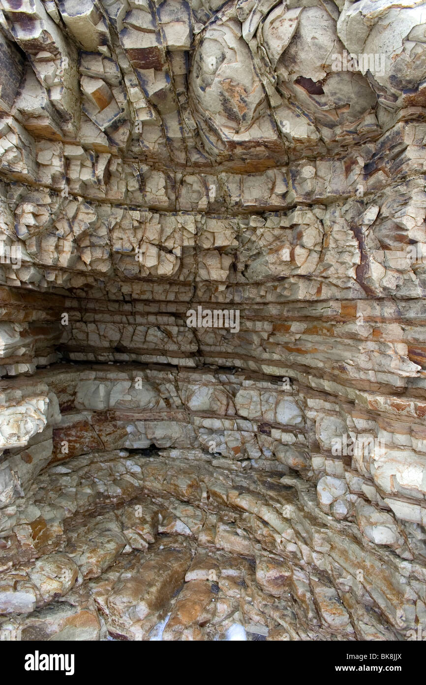 Eroded shale cliffs on the Pacific coast of Ecuador Stock Photo - Alamy