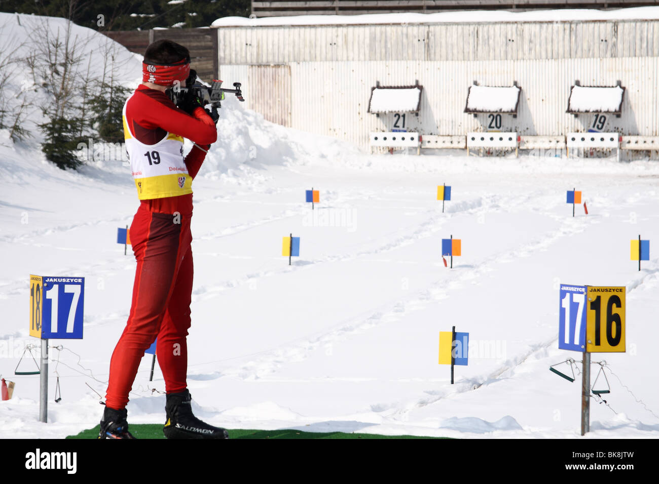 Biathlon shooting range hi-res stock photography and images - Alamy