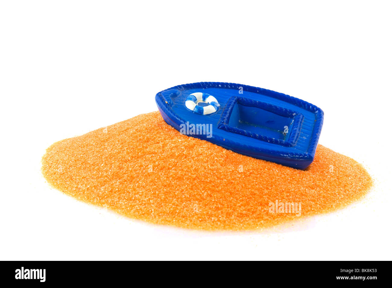 White and blue boat Cut Out Stock Images & Pictures - Alamy