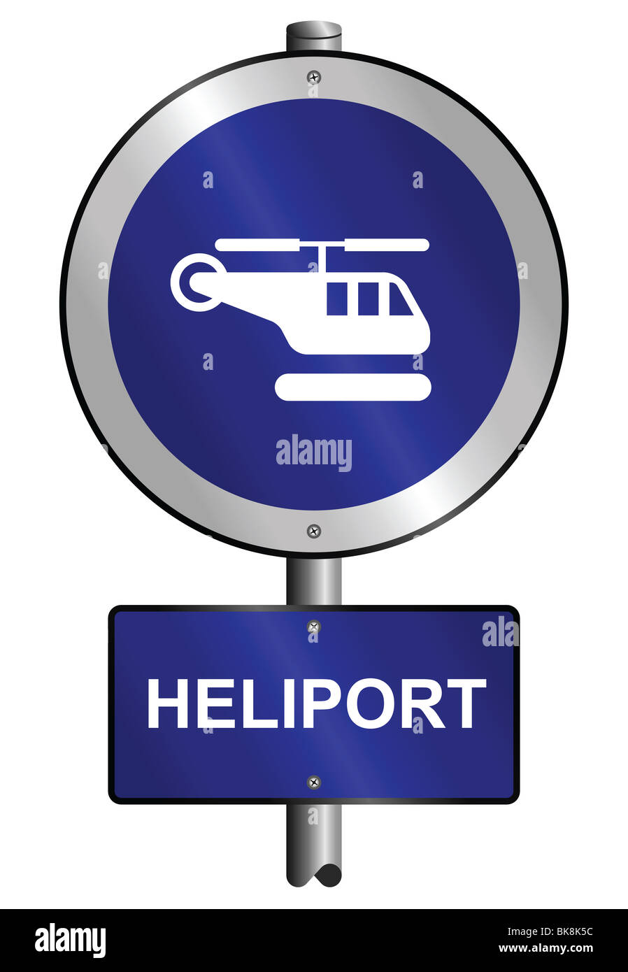 Pole mounted signage Cut Out Stock Images & Pictures - Alamy