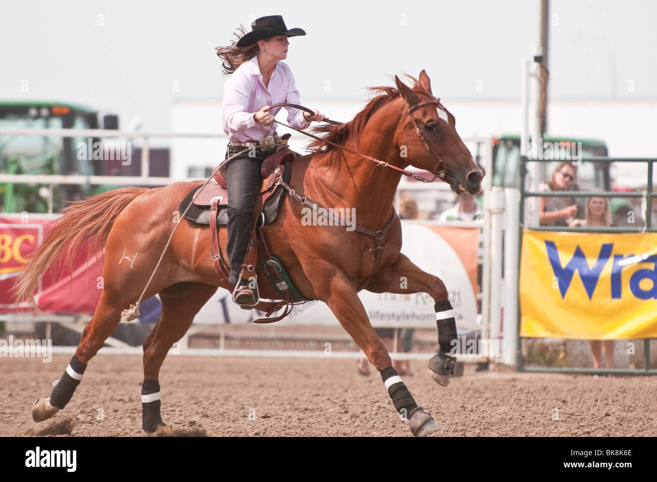 Cowgirl Riding Fast High Resolution Stock Photography and Images - Alamy