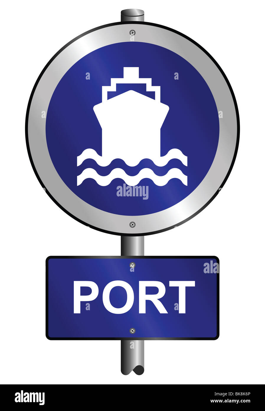 Ferry port sign Cut Out Stock Images & Pictures - Alamy