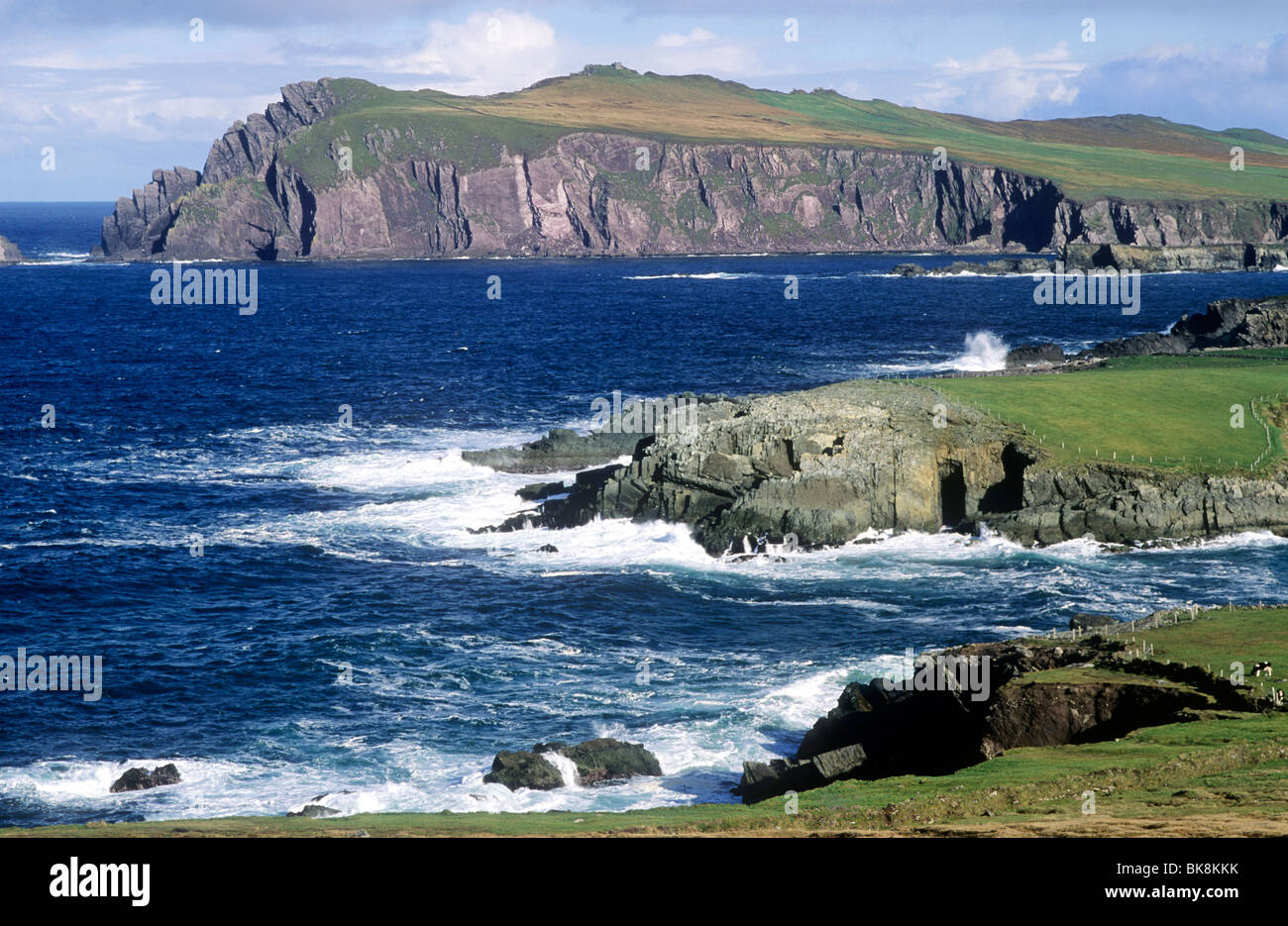 Sybil Point from Clogher Head, County Kerry, Ireland Eire Irish coast ...