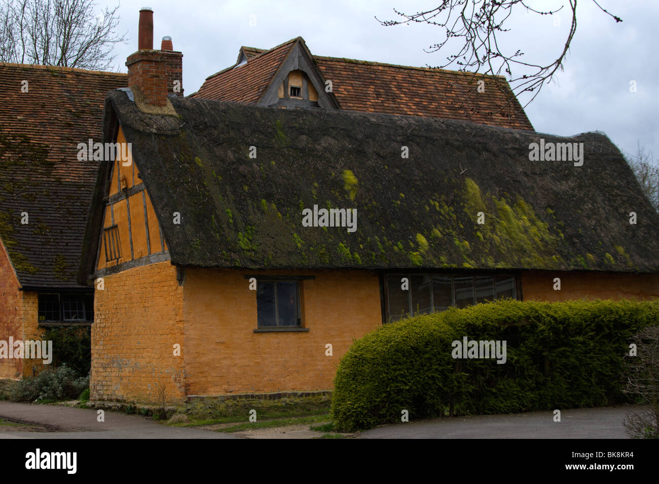 riseley oldest house Stock Photo - Alamy