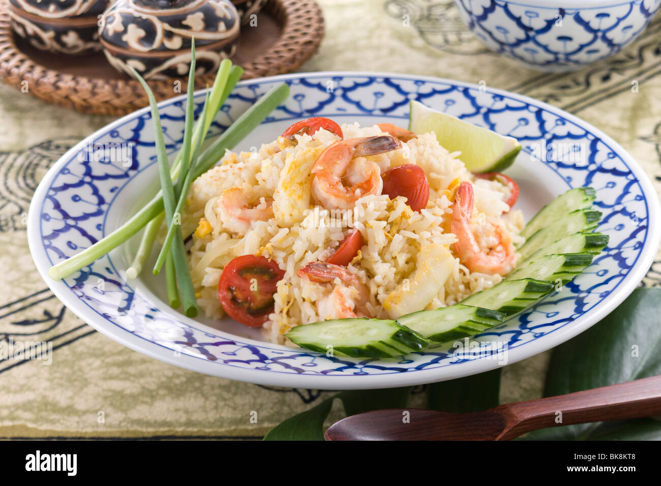 Khao Pad Talay Stock Photo - Alamy