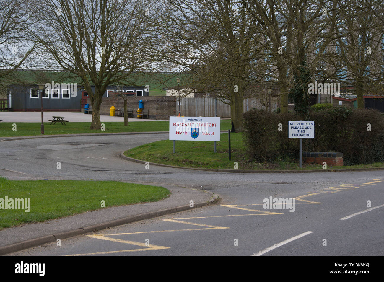 margaret beaufort middle school Riseley Stock Photo - Alamy