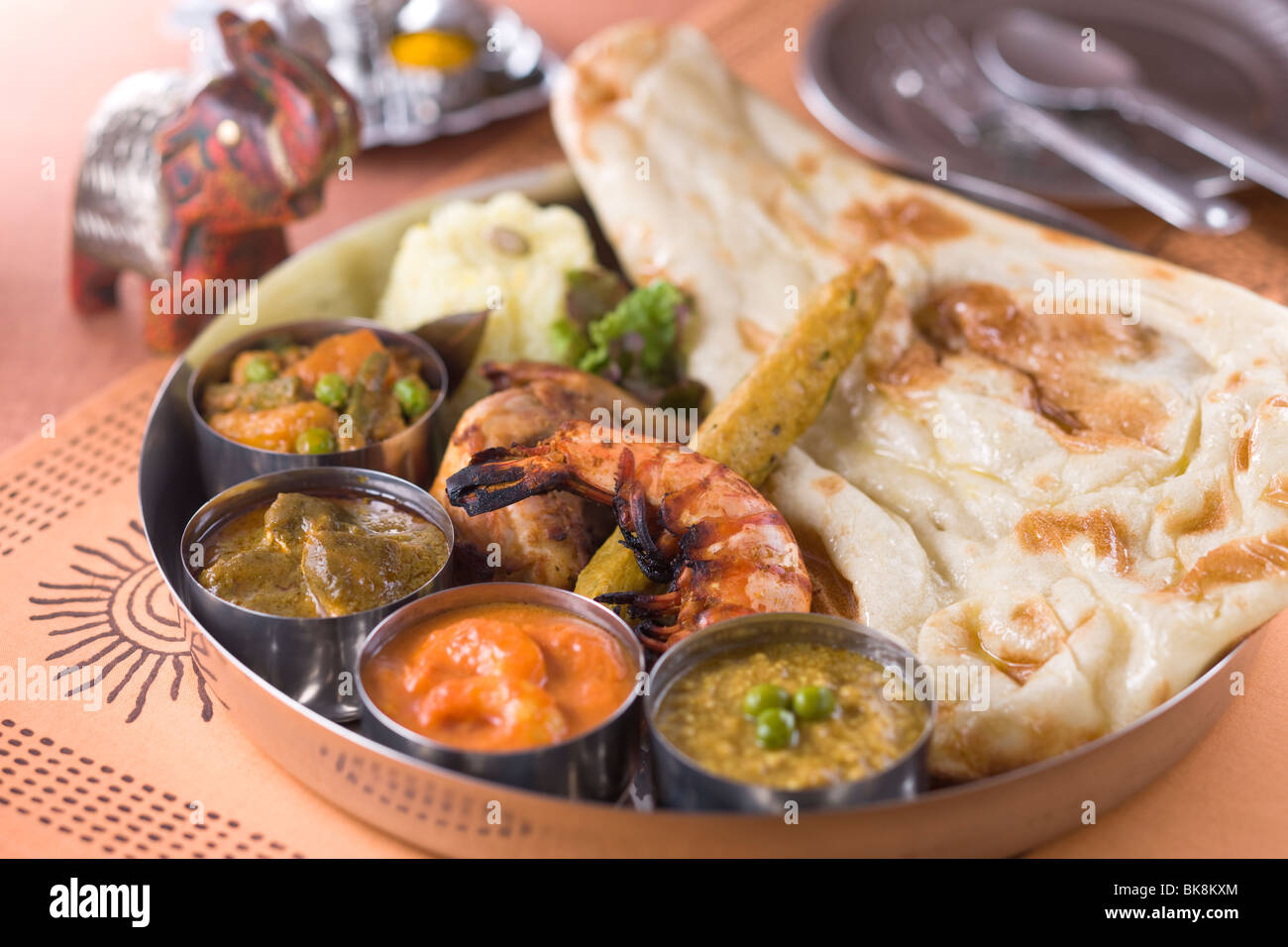 Indian naan thali hi-res stock photography and images - Alamy