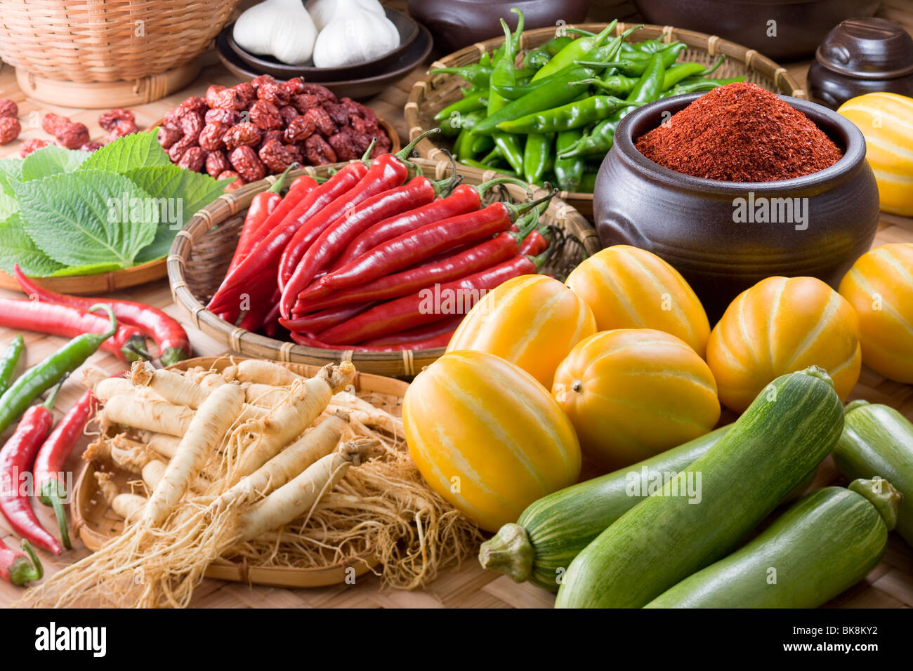 Ingredient in Korean Cuisine Stock Photo - Alamy