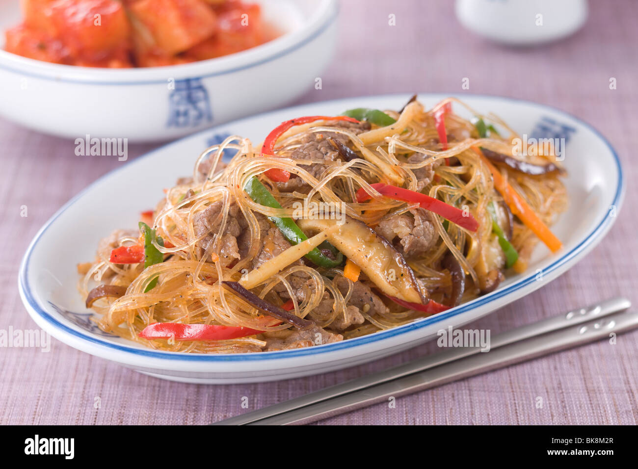 Japchae hi-res stock photography and images - Alamy
