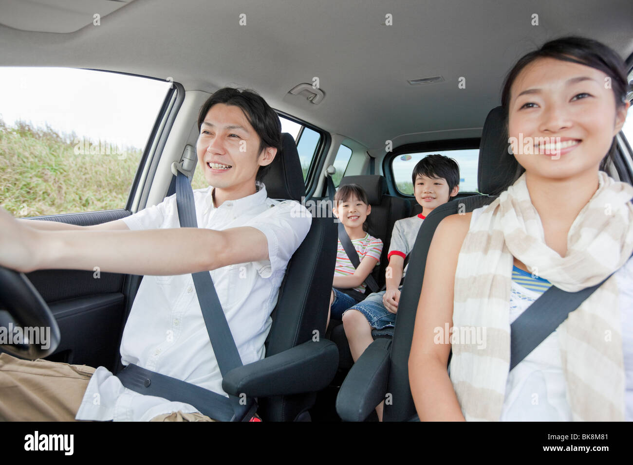 Family Going for a Drive Stock Photo - Alamy