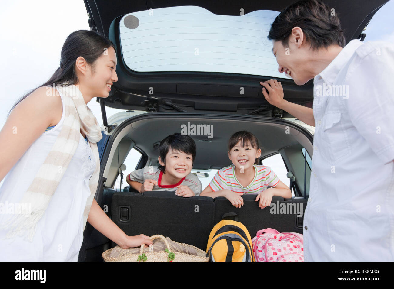 Family Going for a Drive Stock Photo - Alamy