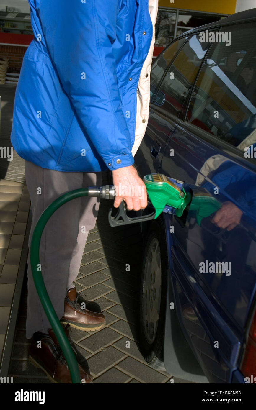 Filling Up With Petrol Stock Photo - Alamy
