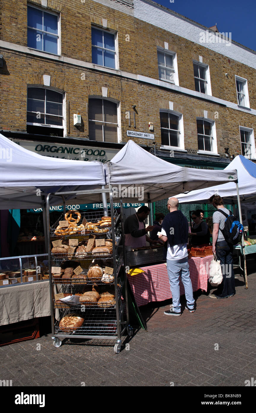 Stalls, Broadway Market, London Fields, London, E8, UK Stock Photo - Alamy
