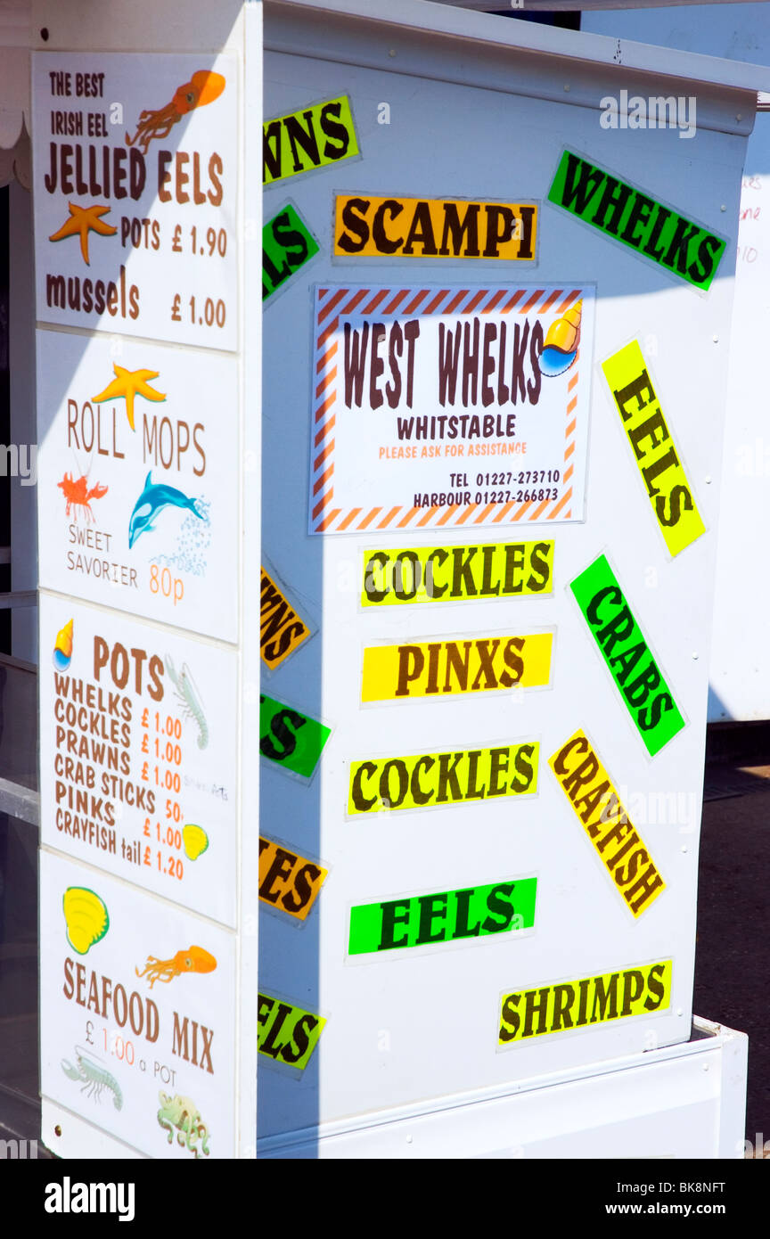 Seaside seafood menu hi-res stock photography and images - Alamy
