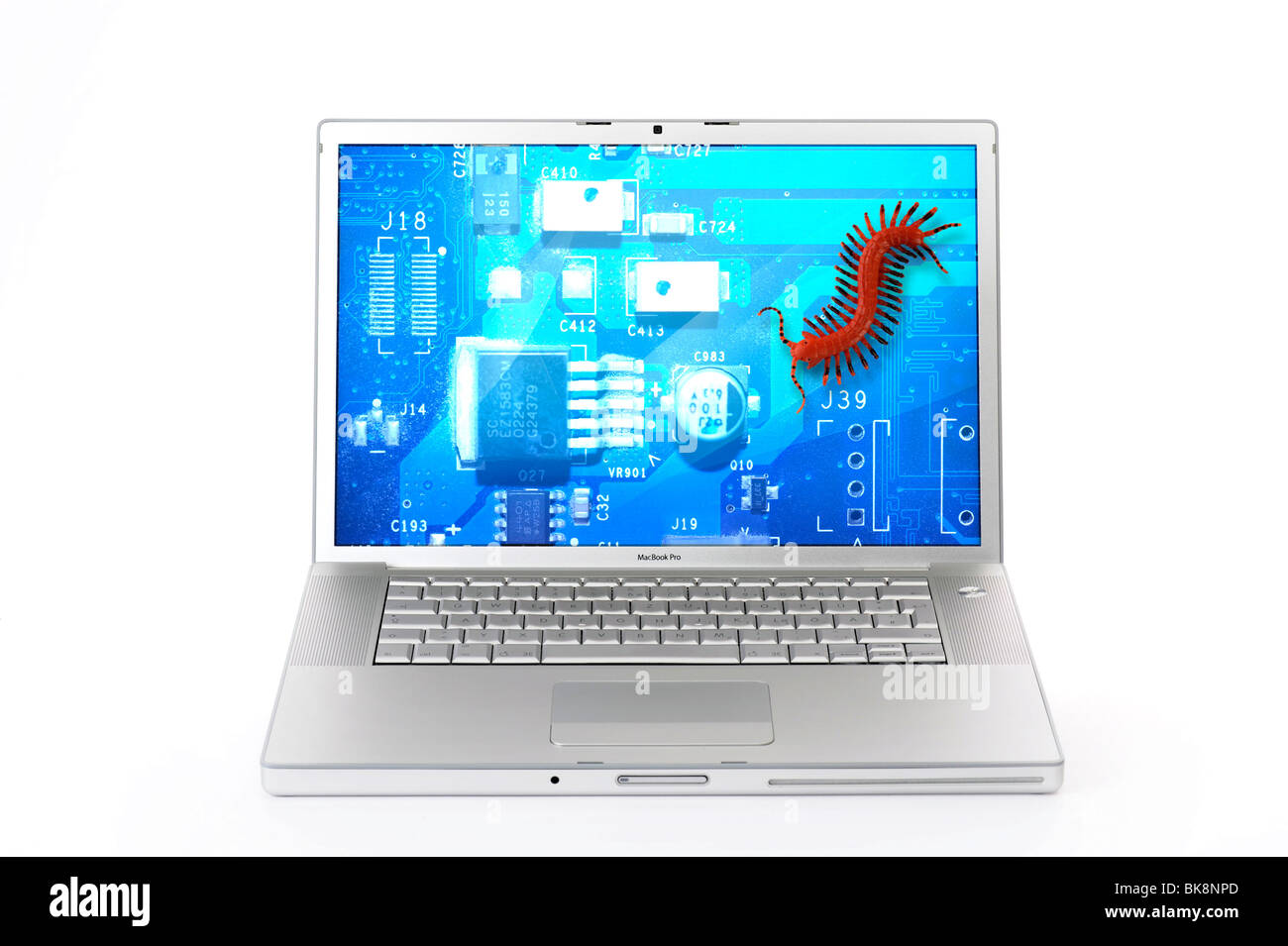 Computer monitor shot alert virus hi-res stock photography and images ...