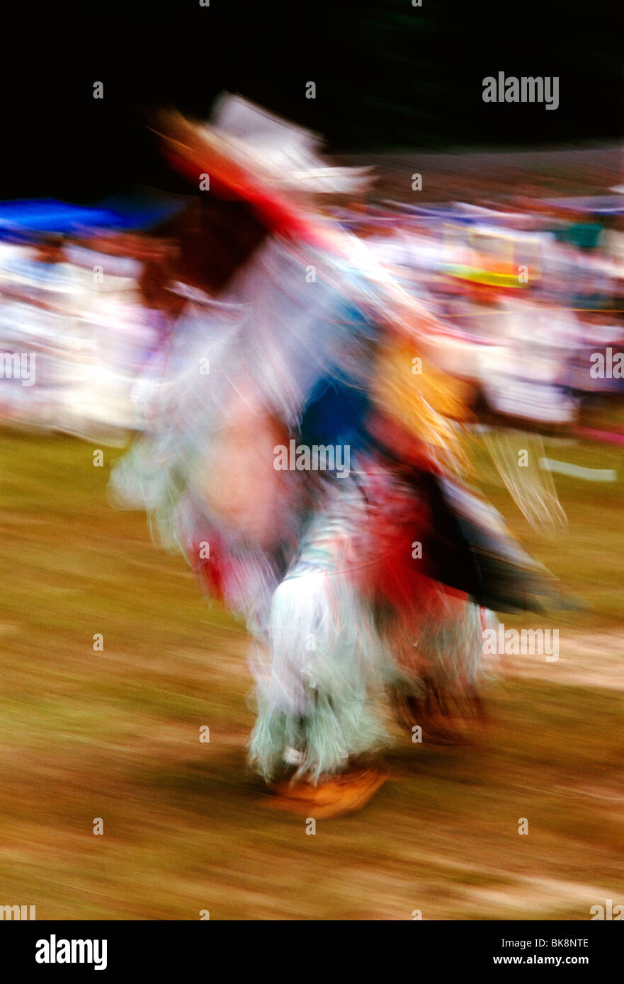 Action photo of Native American Indian performing a traditional dance ...