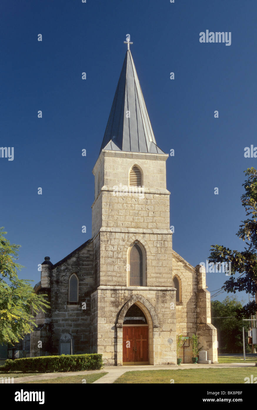 St Stanislaus Church founded by 19th century Polish settlers in Bandera ...