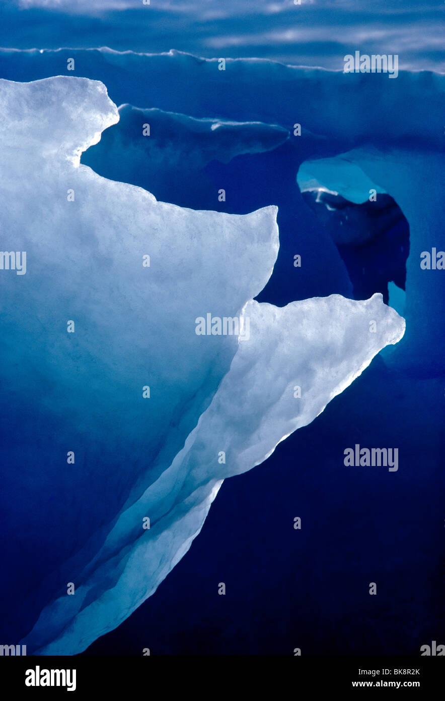 Abstract view backlit iceberg formation hi-res stock photography and ...