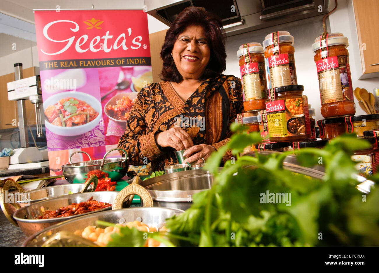 Geeta Samtani of GEETA'S FOODS LTD pictured trying out new recipes in ...