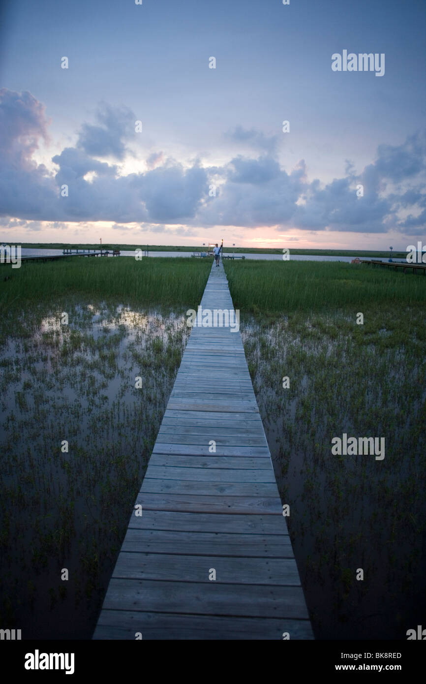 USA, Texas, Gulf of Mexico, Pier leading out Stock Photo - Alamy