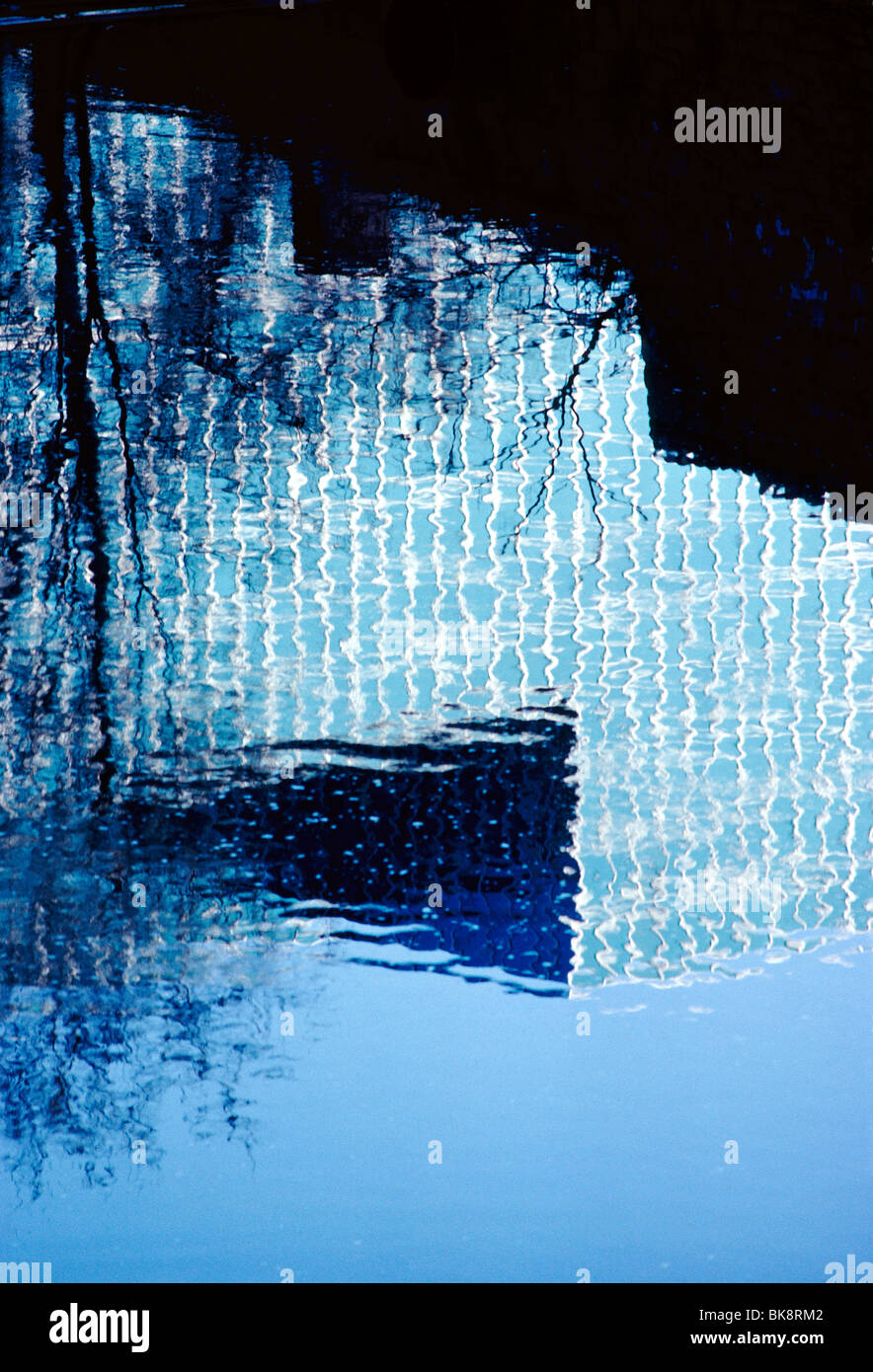 Abstract view of the Hercules Corporation office building reflected in ...
