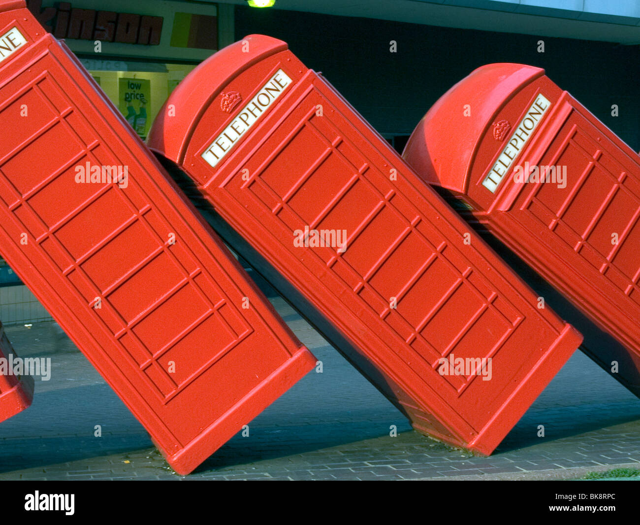 Red telephone boxes kingston hi-res stock photography and images - Alamy