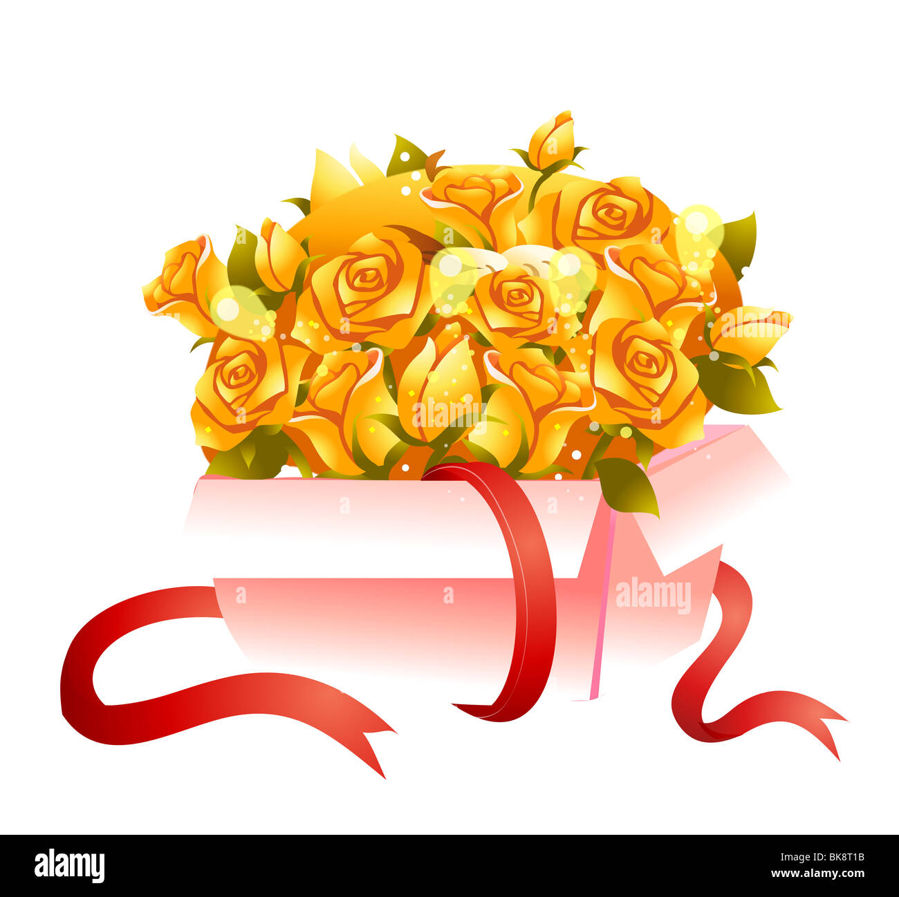 Yellow roses Cut Out Stock Images & Pictures - Alamy