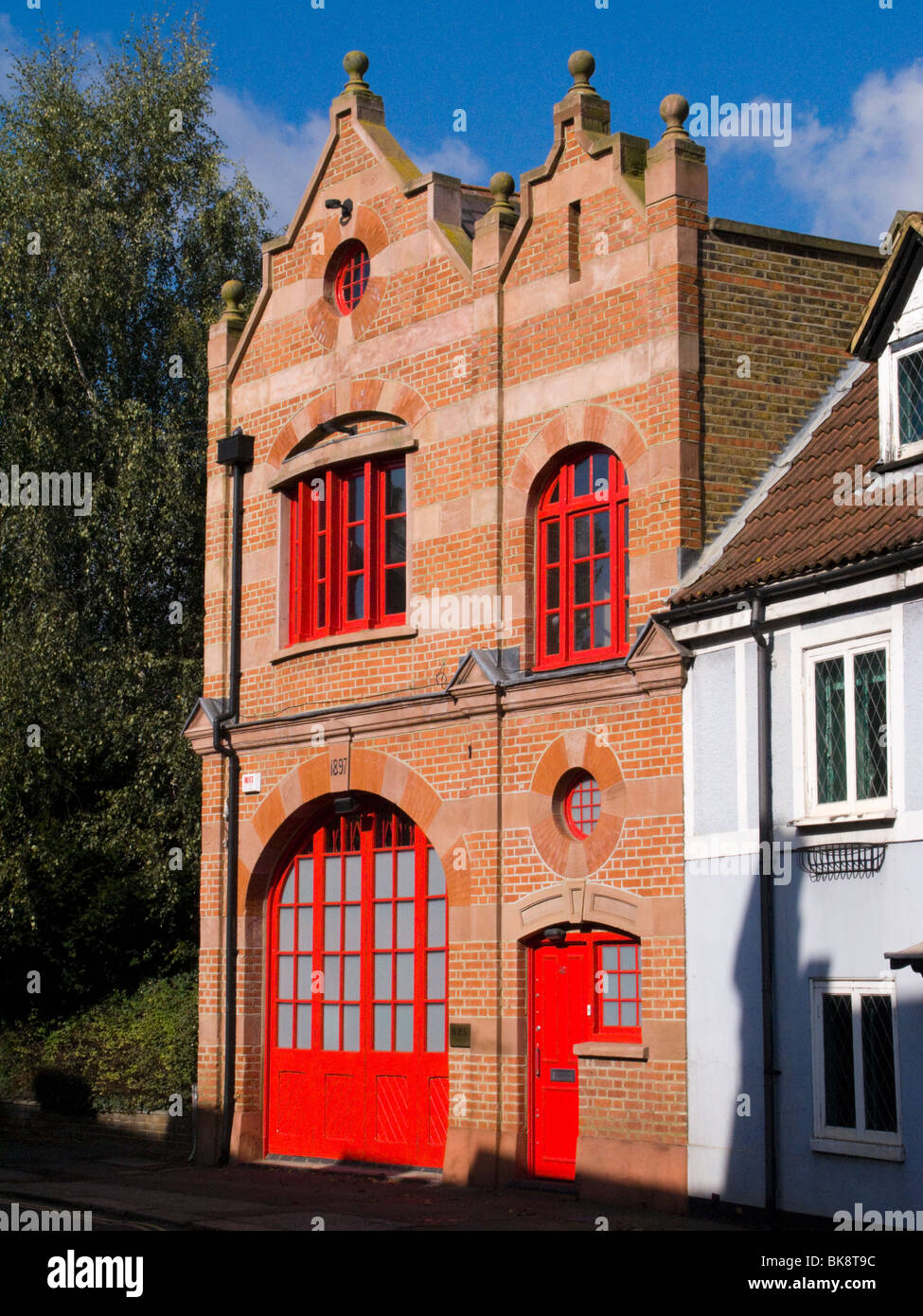 Old converted fire station, in Hampton. Middlesex. UK Stock Photo - Alamy