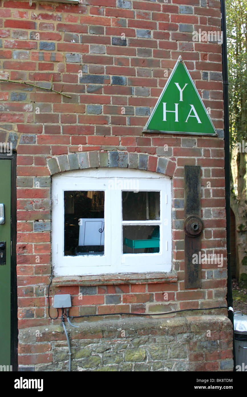 Old sign outside Hindhead YHA in the Devil's Punch Bowl, Punch Bowl ...