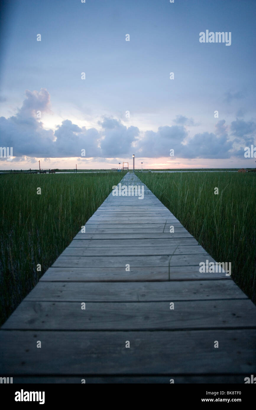 USA, Texas, Gulf of Mexico, pier leading out Stock Photo - Alamy