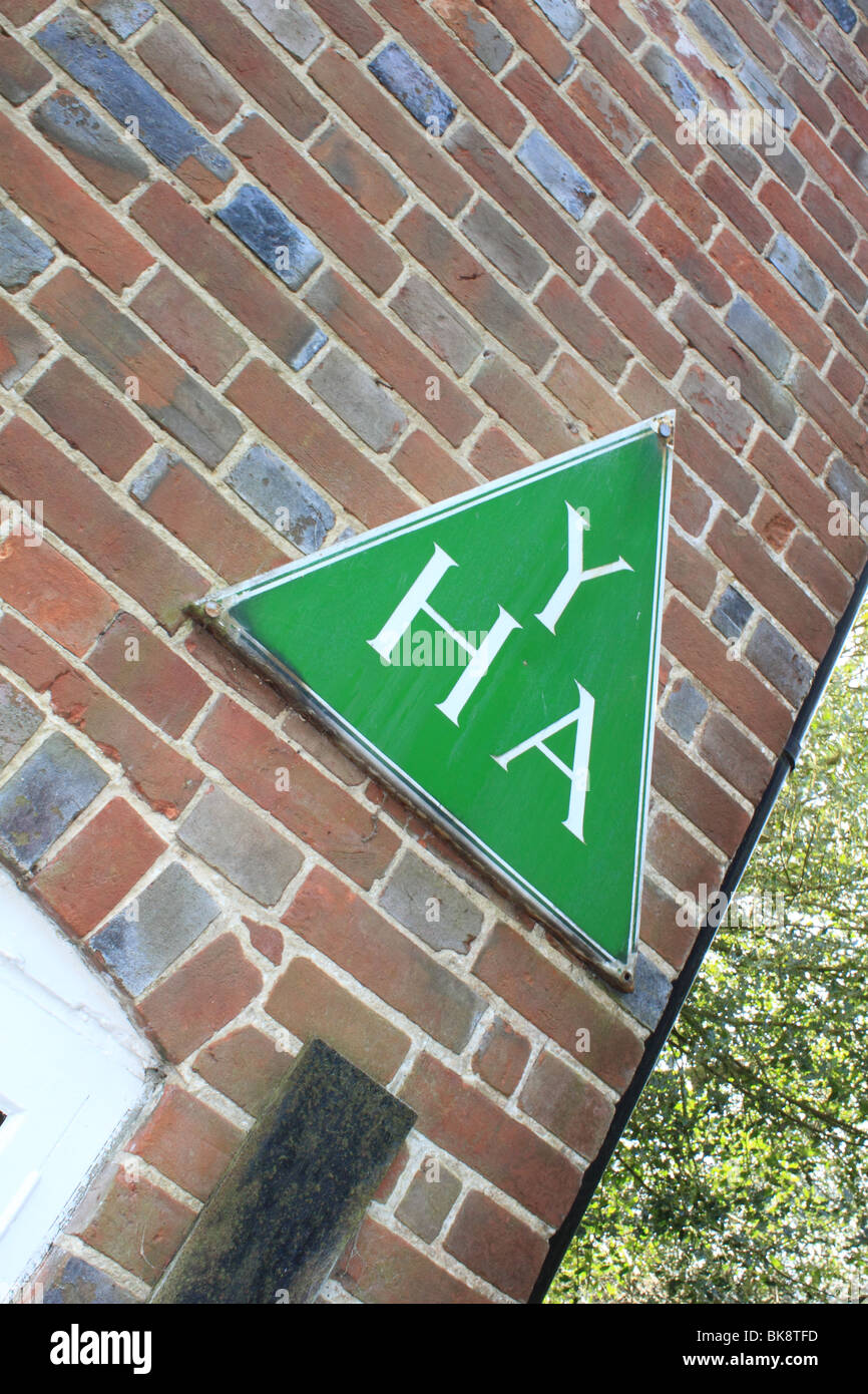 Old sign outside Hindhead YHA in the Devil's Punch Bowl, Punch Bowl ...
