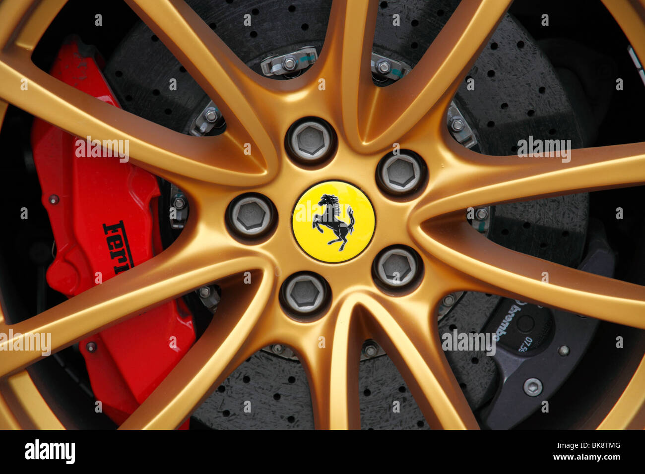Ferrari alloy wheel hi-res stock photography and images - Alamy
