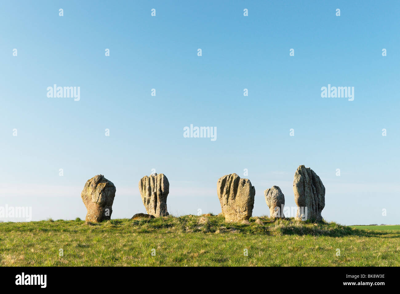 Duddo Stone Circle, Northumberland, England, UK. Also known as Duddo ...