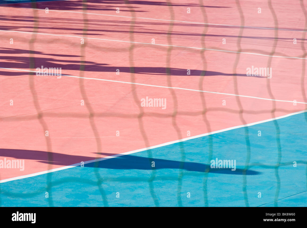 shadows on volleyball court Stock Photo - Alamy