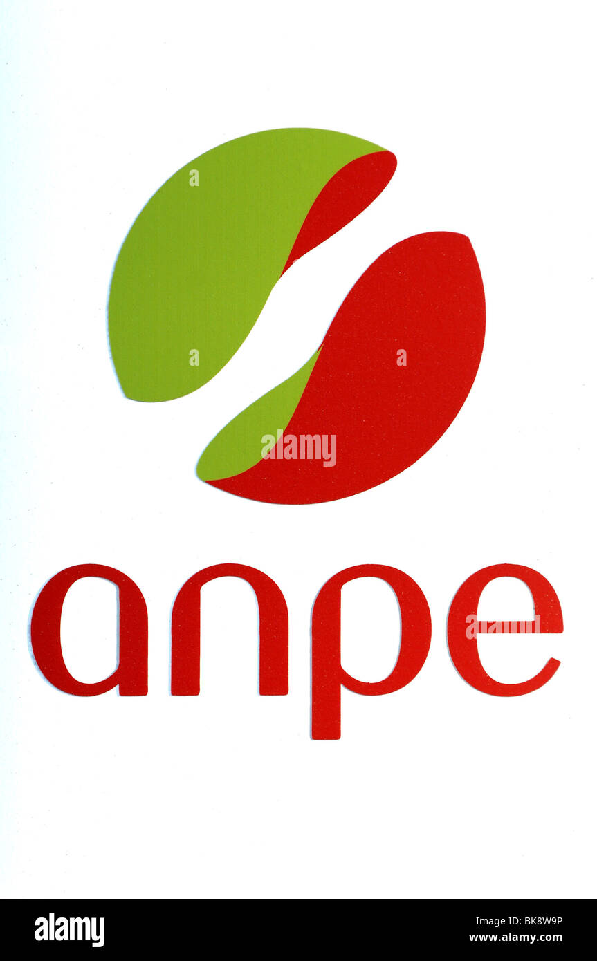 Logo "ANPE" (French national employment office Stock Photo - Alamy