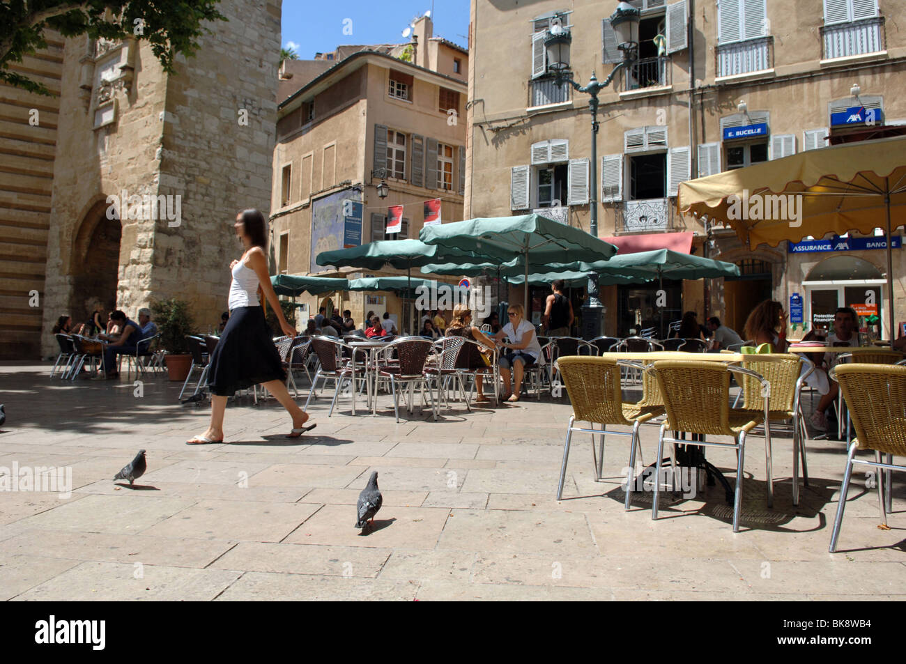 Aix en Provence (13) : townhall's square Stock Photo - Alamy