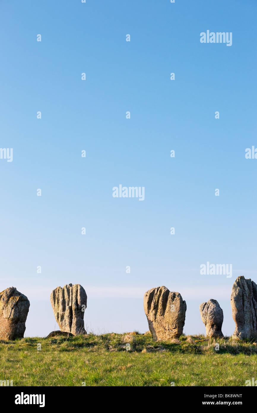 Duddo Stone Circle, Northumberland, England, UK. Also known as Duddo ...