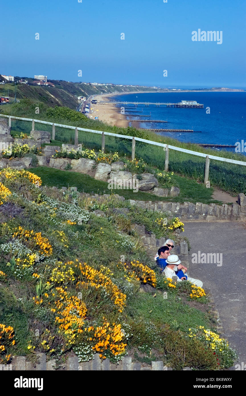 Bournemouth cliff path Stock Photo - Alamy