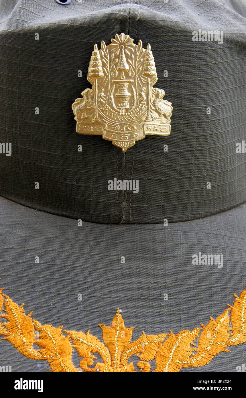 Cambodian police officers cap, Cambodia Stock Photo - Alamy