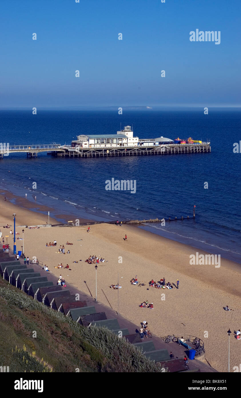 Bournemouth Beach From Cliff Stock Photo - Alamy