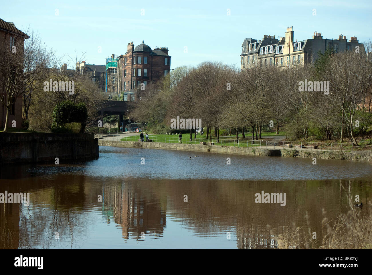 Part of the Water of Leith river in Edinburgh, Scotland Stock Photo - Alamy